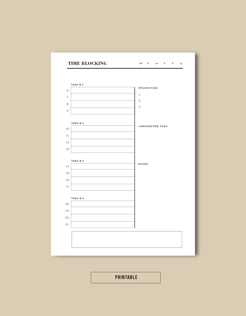 Time Blocking Planner for Productivity, Daily Organization and Task ...