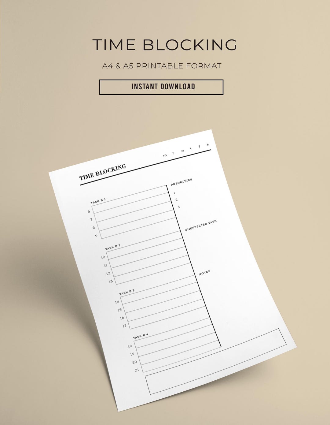 Time Blocking Planner for Productivity, Daily Organization and Task ...