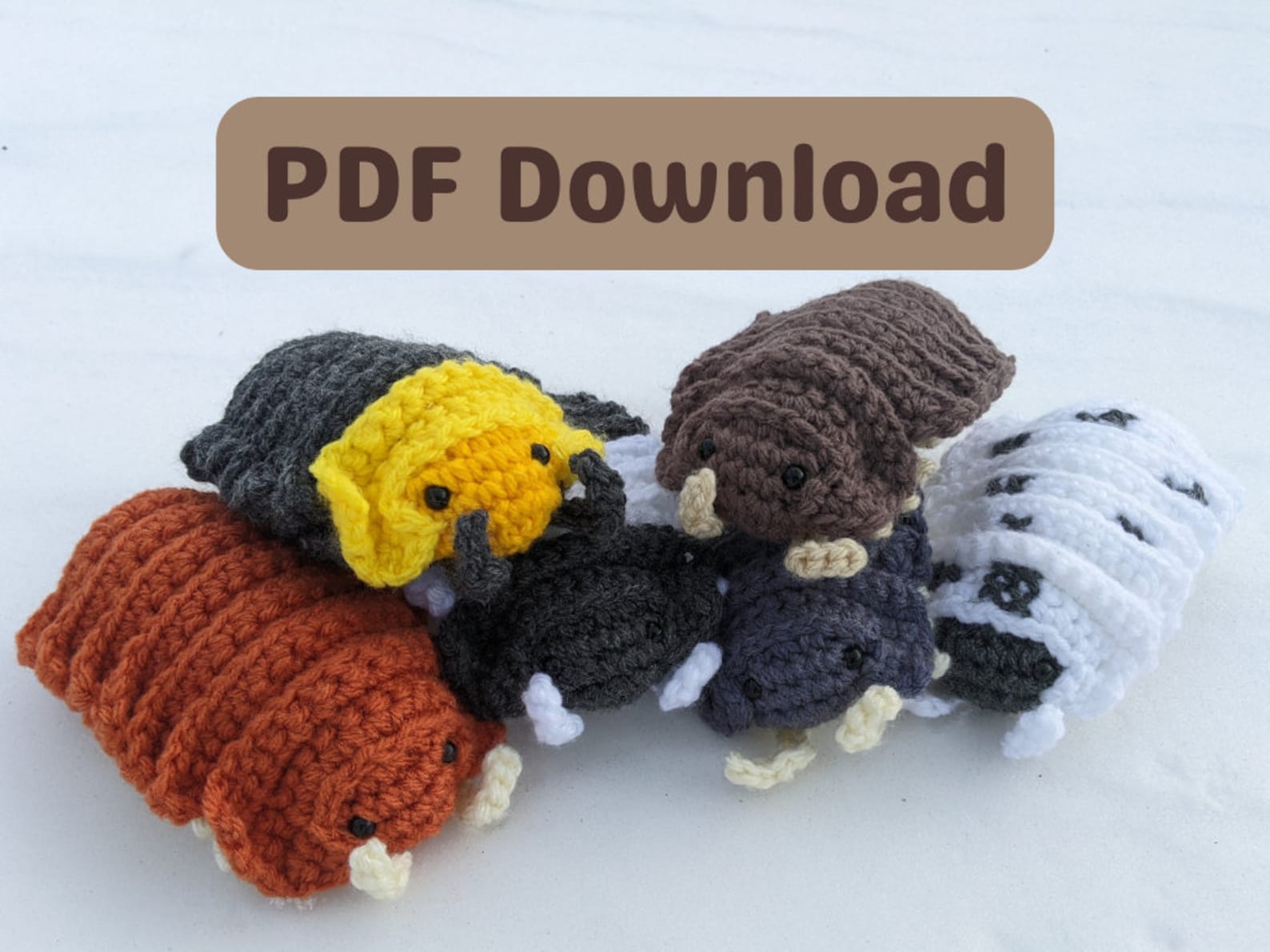 PDF Download Realistic Isopod Crochet Pattern - Etsy