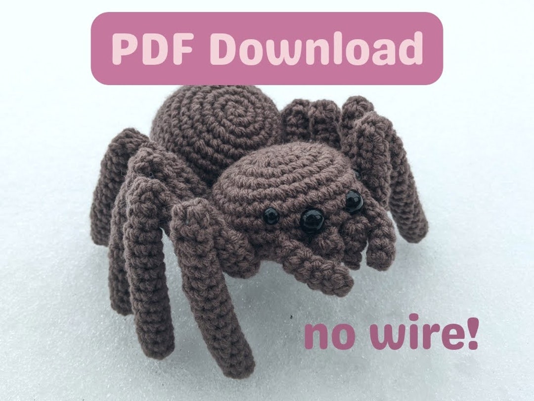 PDF Download - No Wire Jumping Spider Crochet Pattern - Etsy