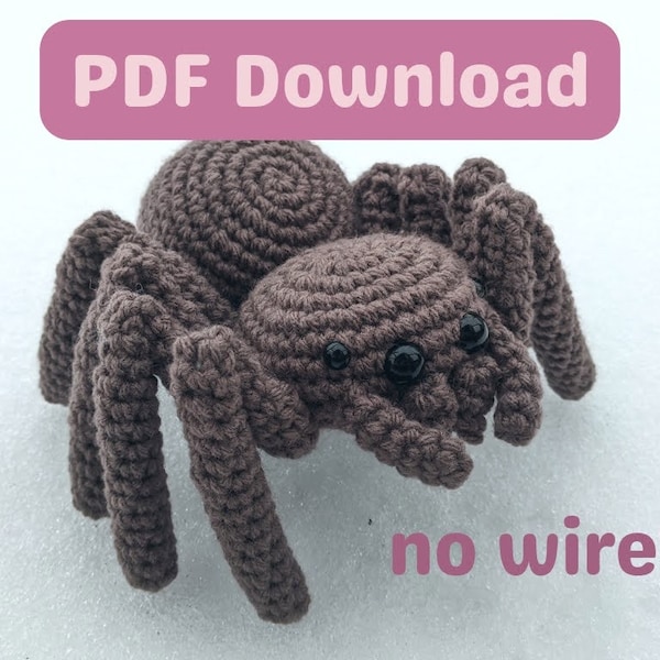 No Sew Jumping Spider Crochet Pattern - Etsy