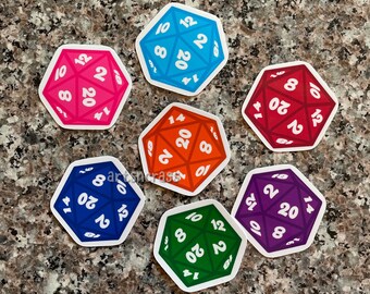 Polyhedral Dice Turtle D20 Sticker Rpg Sticker Ranger - Etsy