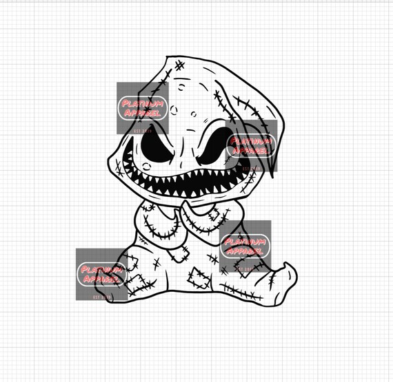 Oogie Boogie OUTLINE PNG Halloween The Nightmare Before Etsy