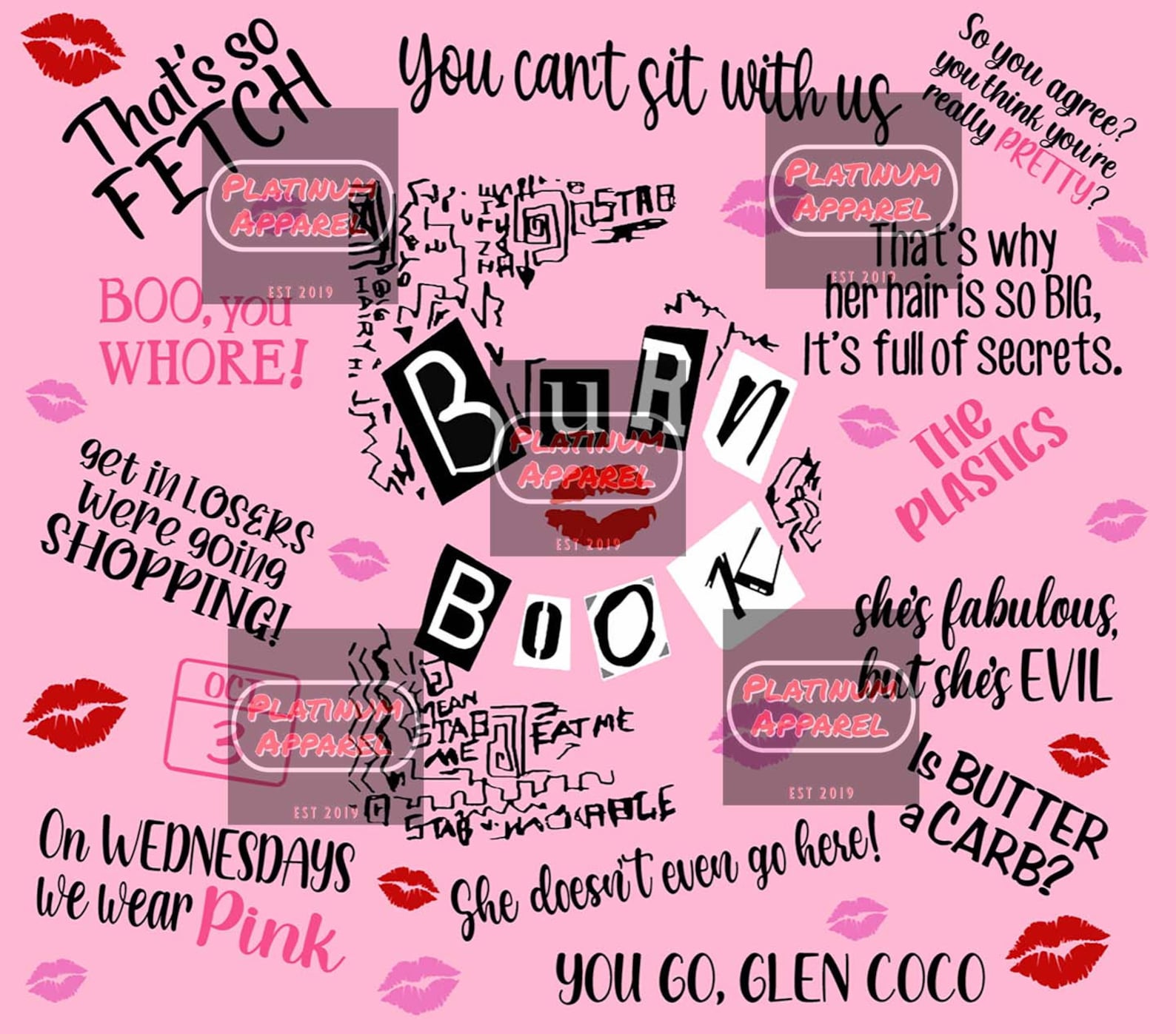 Burn Book Mean Girls Sublimation Design Instant Digital - Etsy Canada