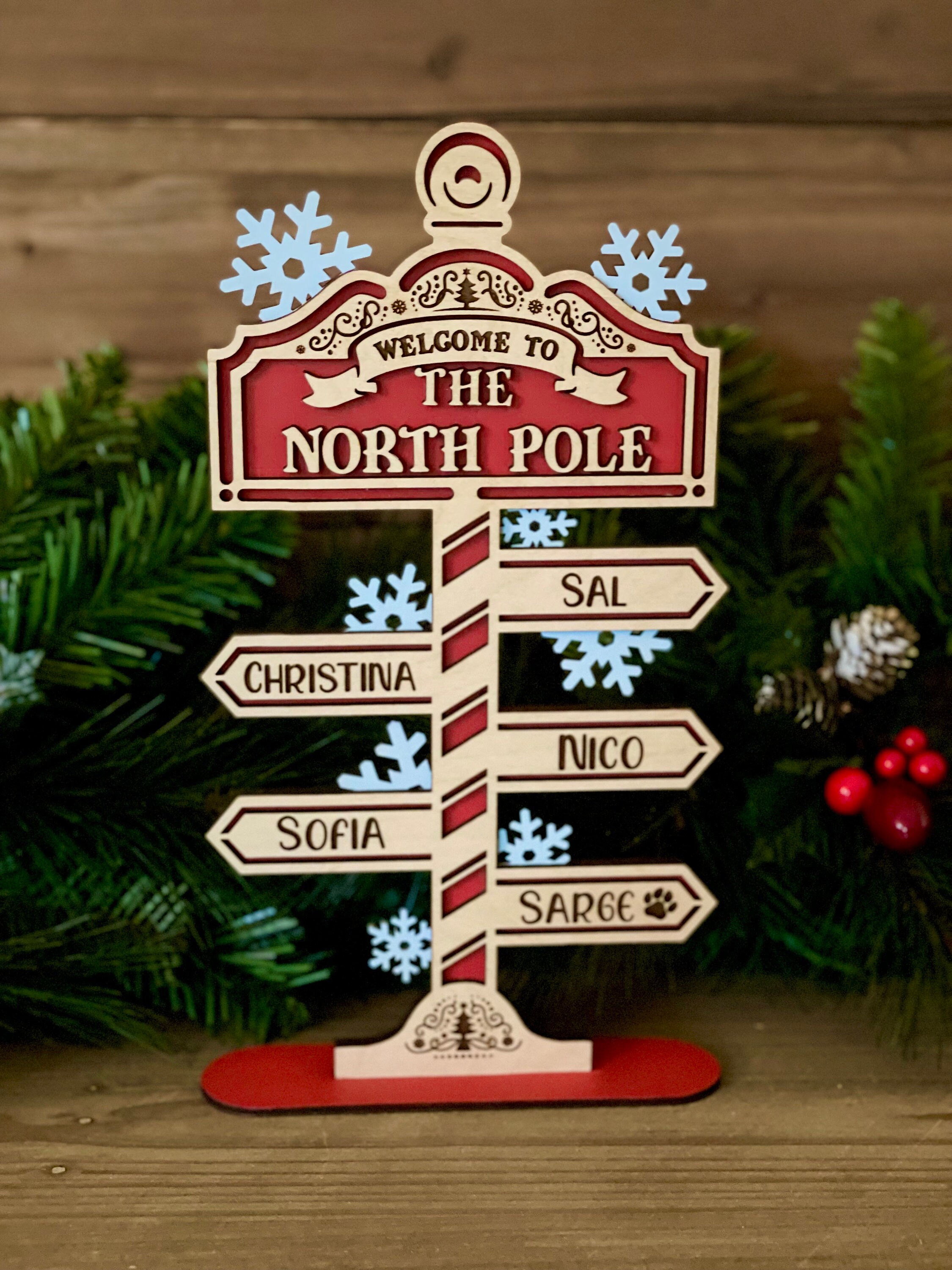 North Pole Sign Decoration
