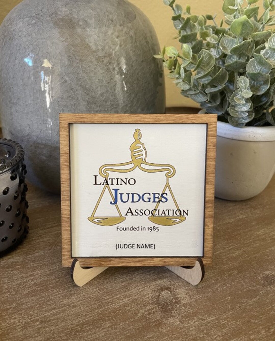 Personalized Judge Scale Wood Sign Office Decor Table Sign - Etsy