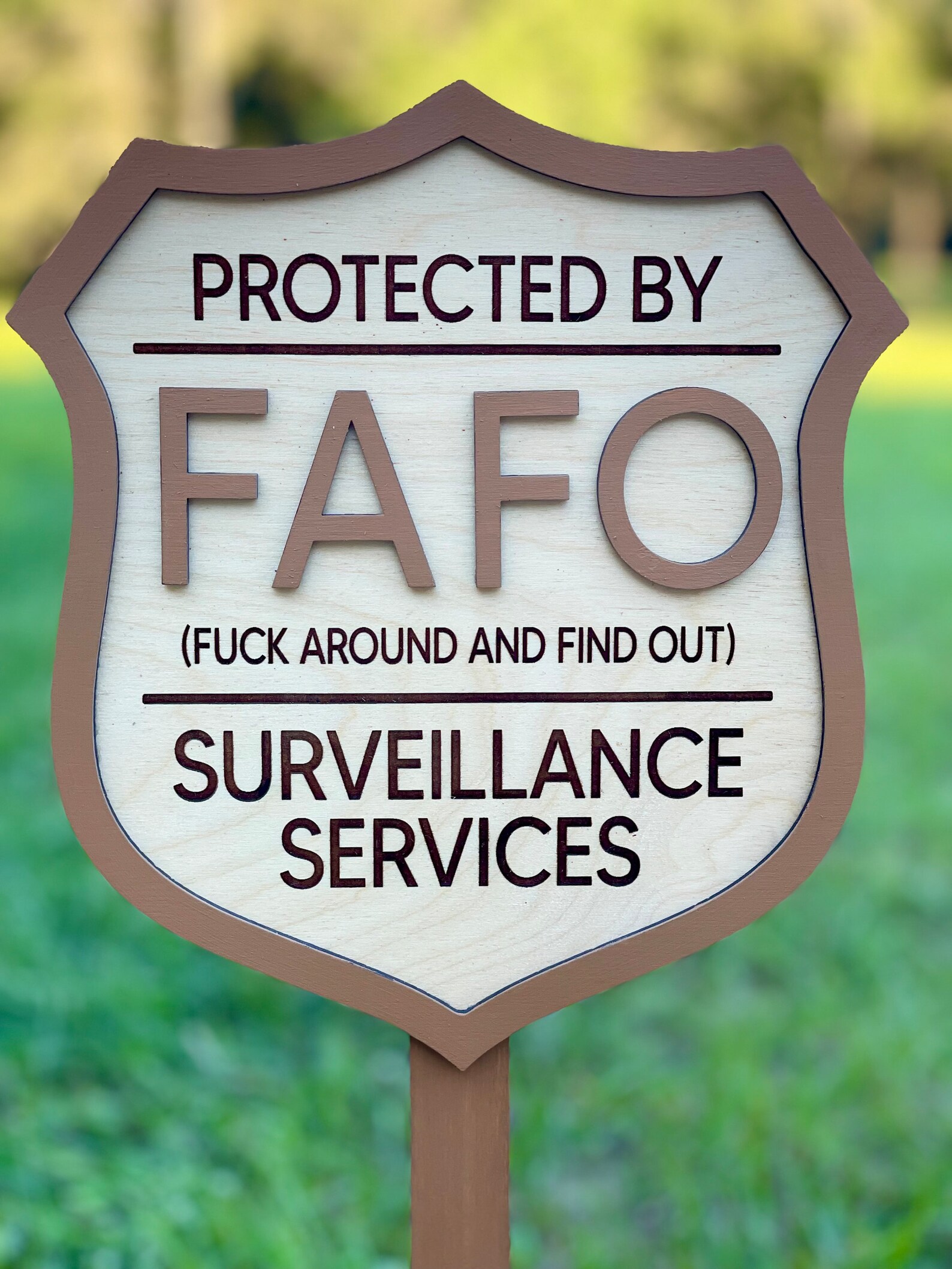 Surveillance Sign Security Sign Protected by FAFO Warning - Etsy