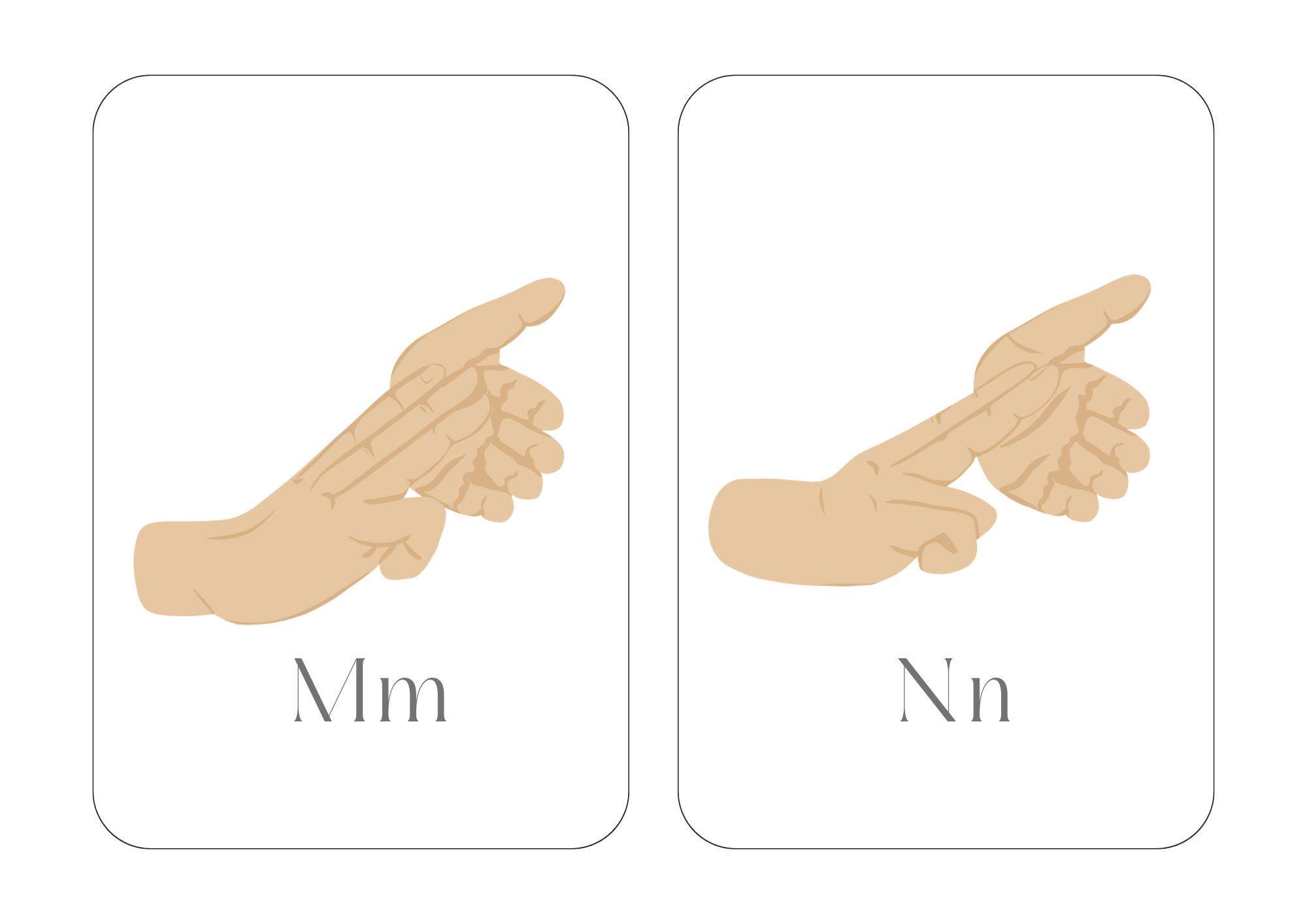 AUSLAN Alphabet Flash Cards | Digital Download | Printable AUSLAN Flash ...