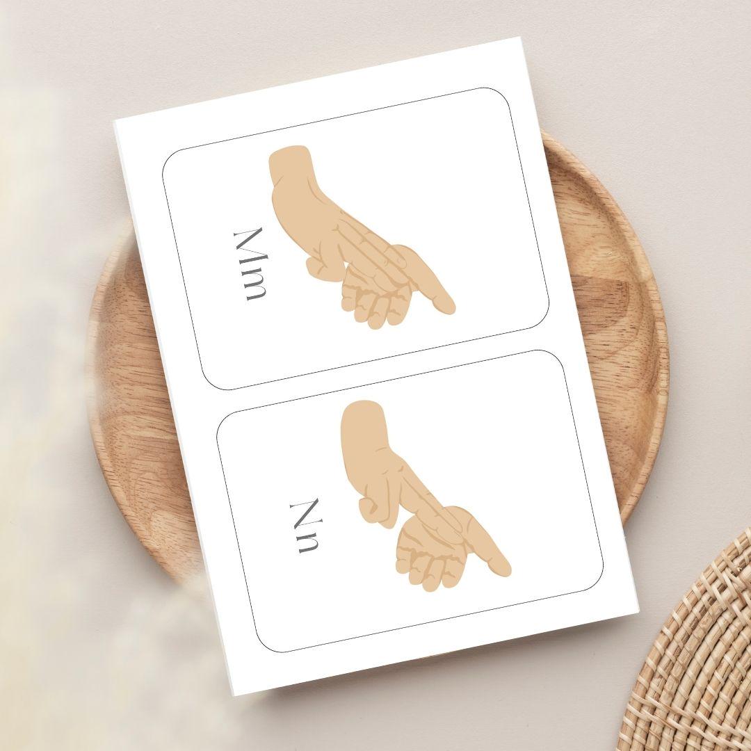 AUSLAN Alphabet Flash Cards | Educational Printable (digital Download ...