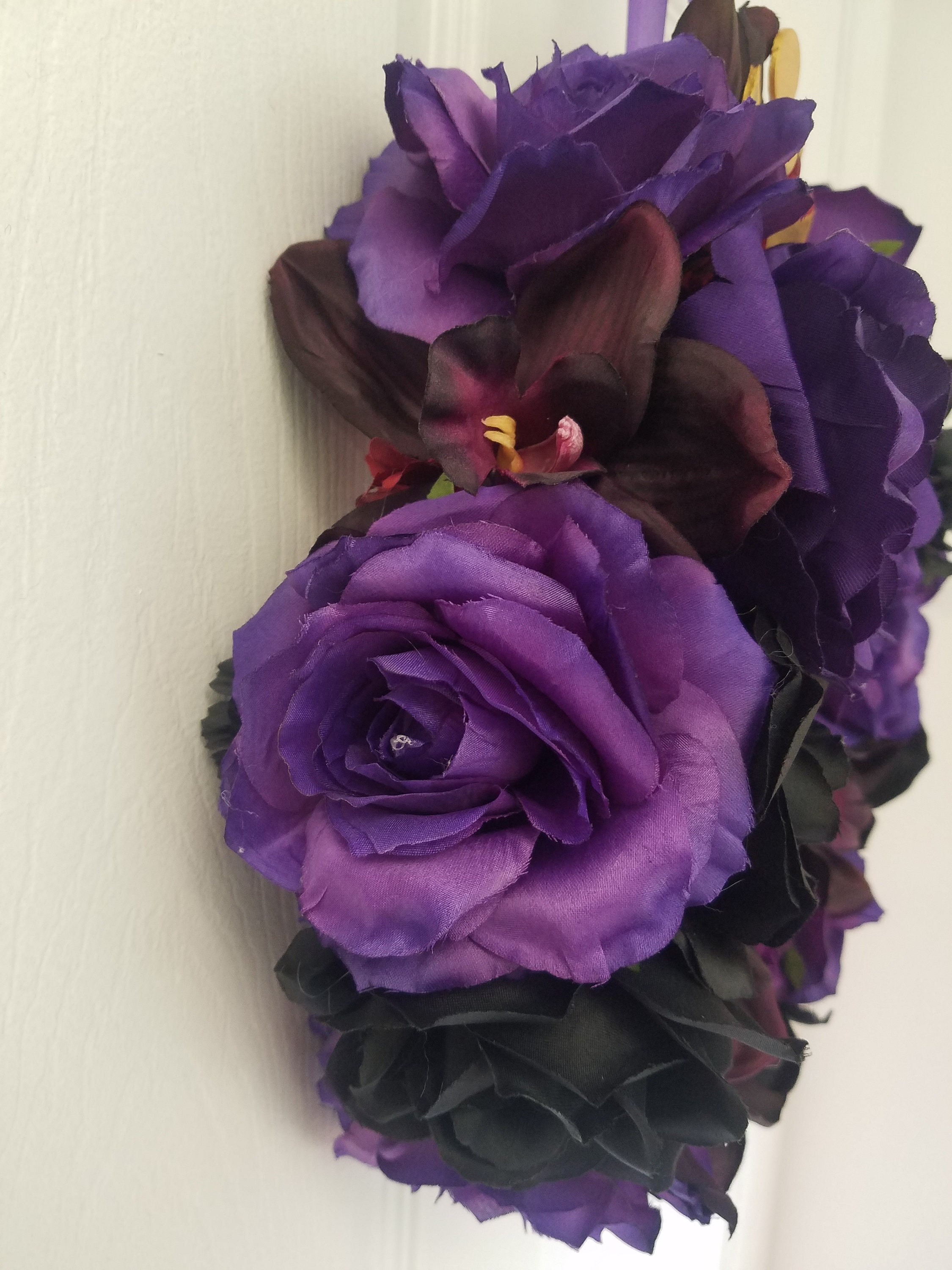 Disney's Evil Queen With Poison Apple Inspired Flower Wreath Purple and ...