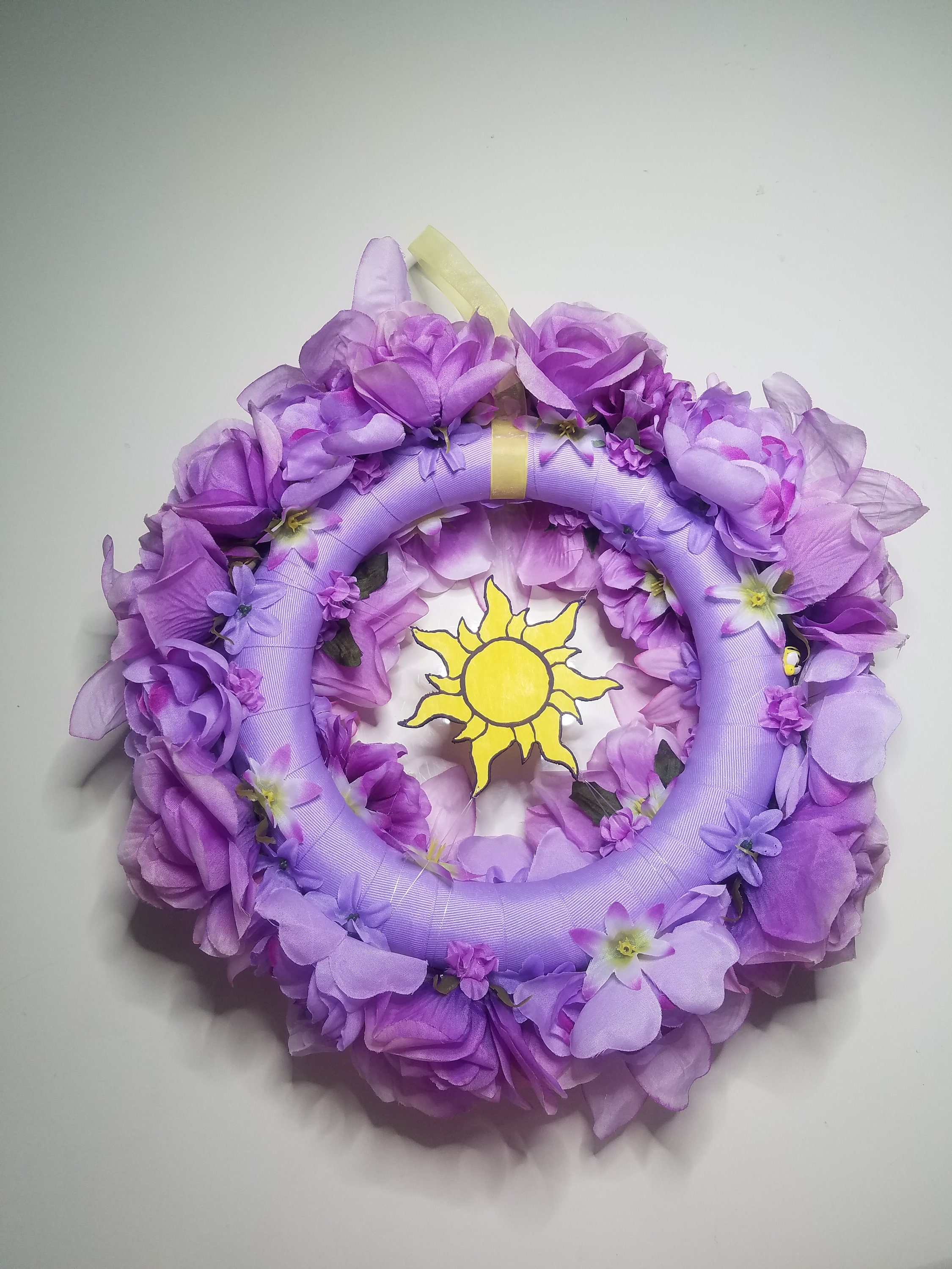 Disney's Tangled Inspired Princess Rapunzel Flower Wreath - Etsy
