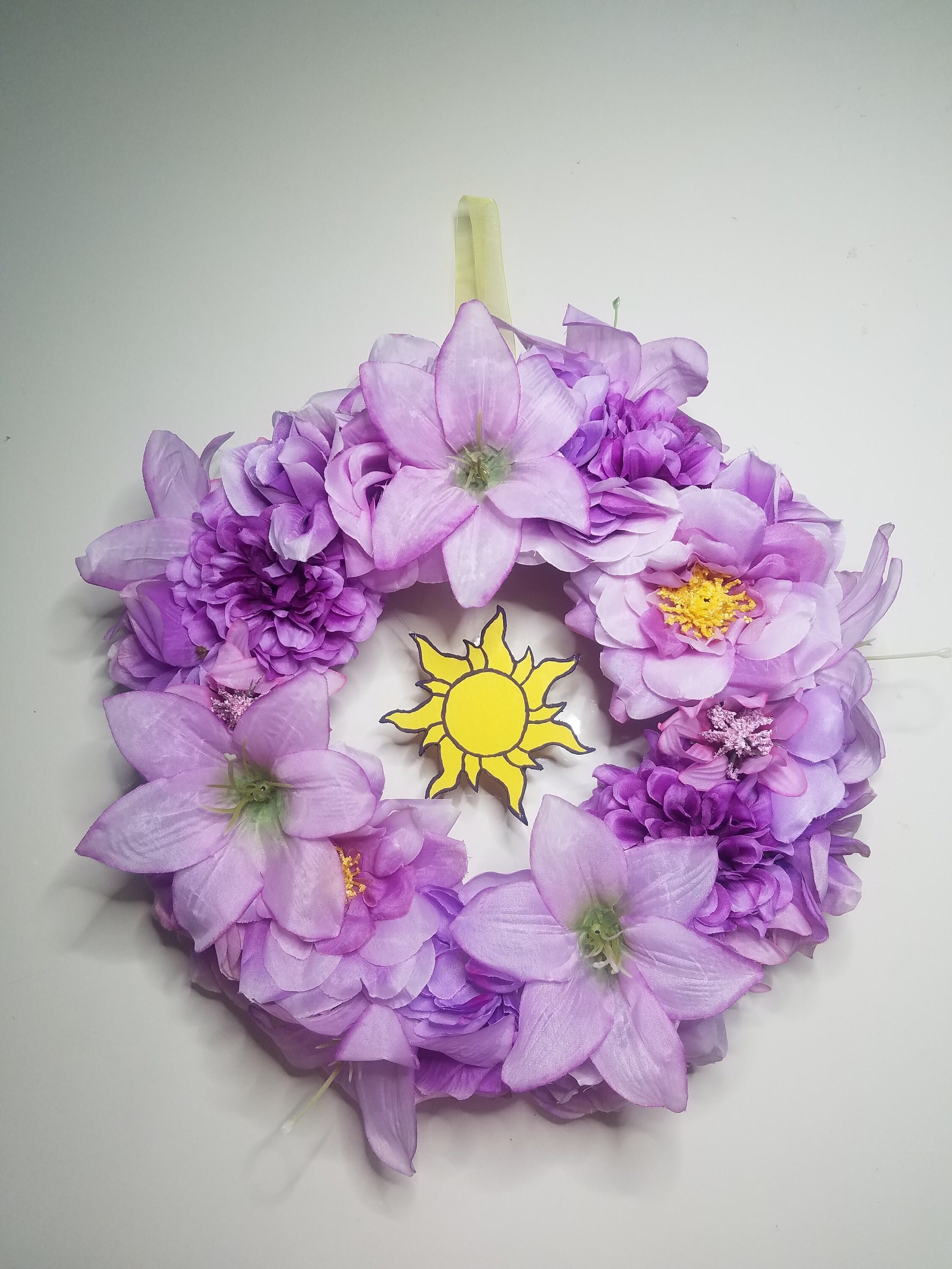 Disney's Tangled Inspired Princess Rapunzel Flower Wreath - Etsy