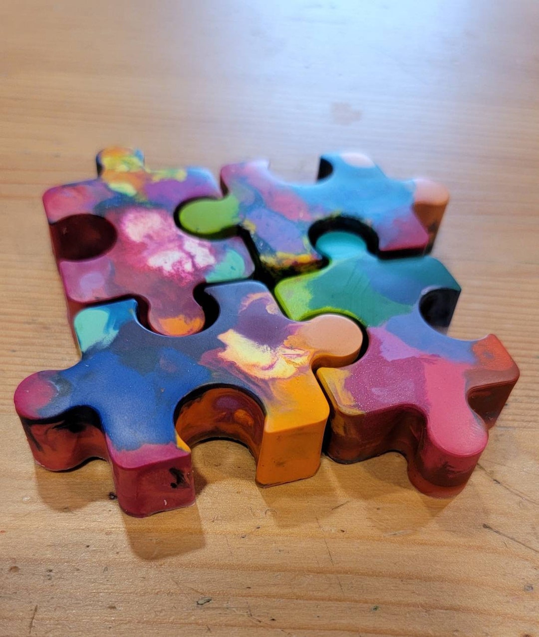 Puzzle Piece Crayons - Jigsaw Crayon, Children's Gift, Art Supplies ...