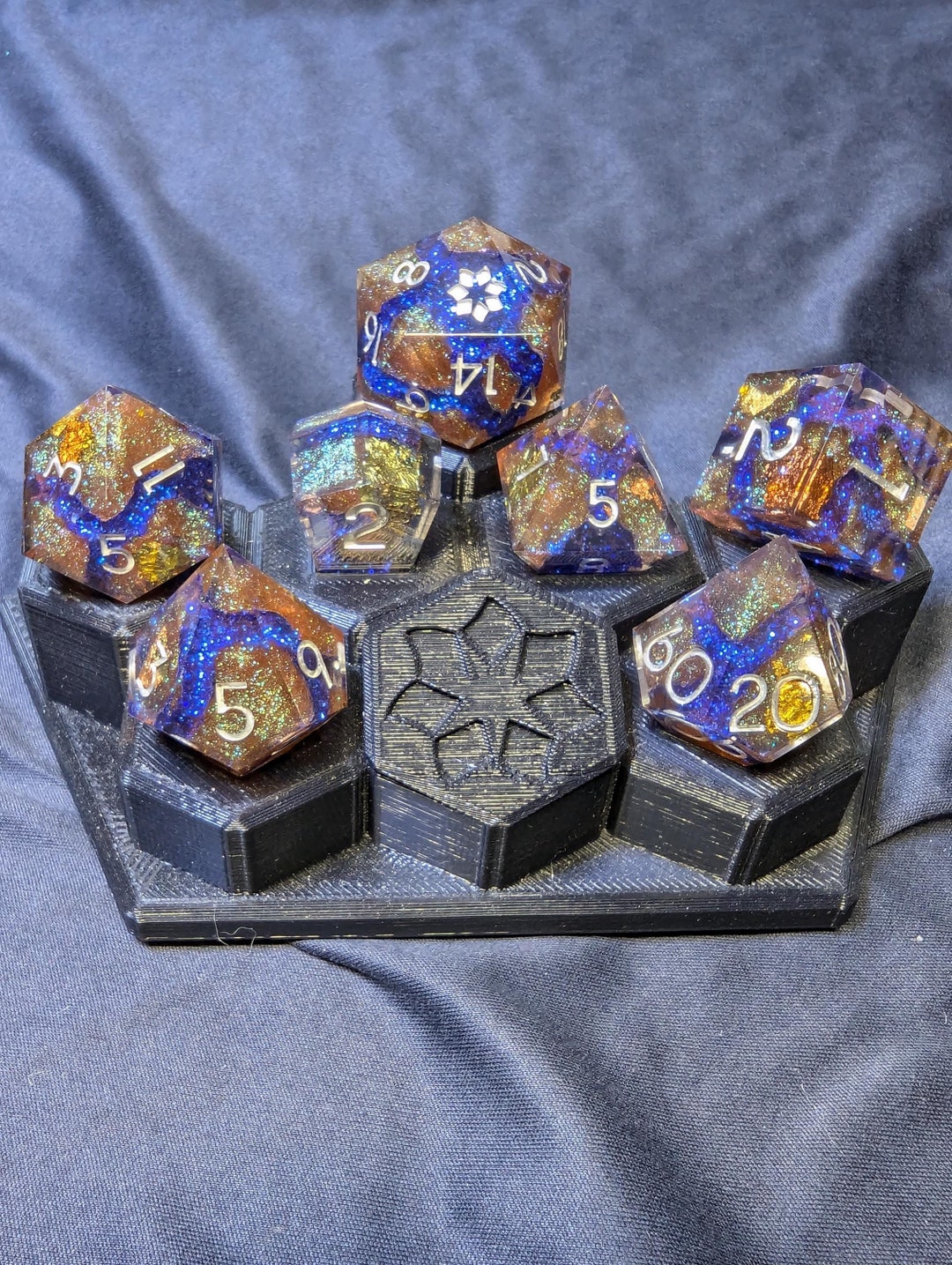 Veins of Mithril Dice Set - Etsy