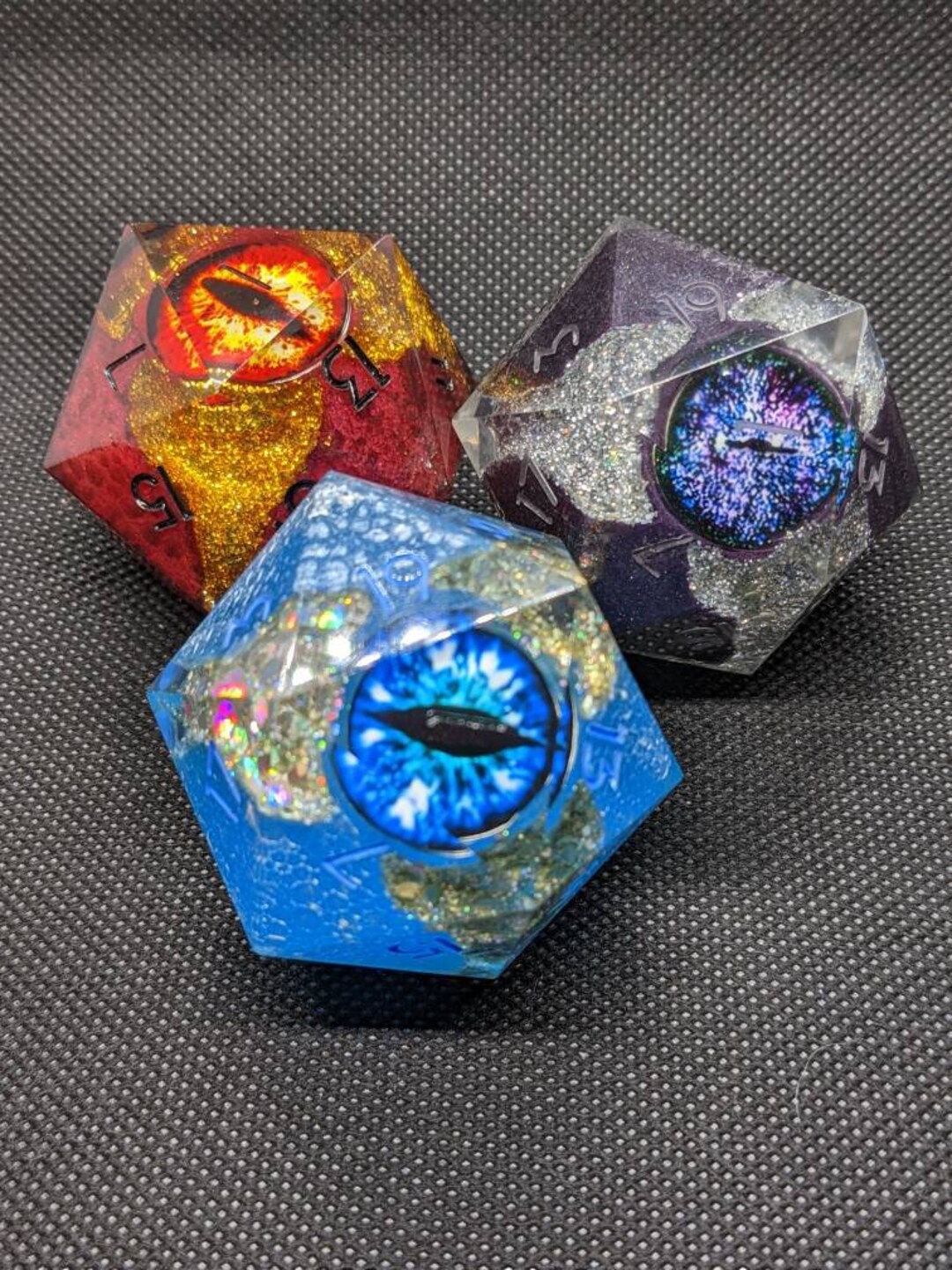 Custom Dragoneye Geode D20, 55mm - Etsy
