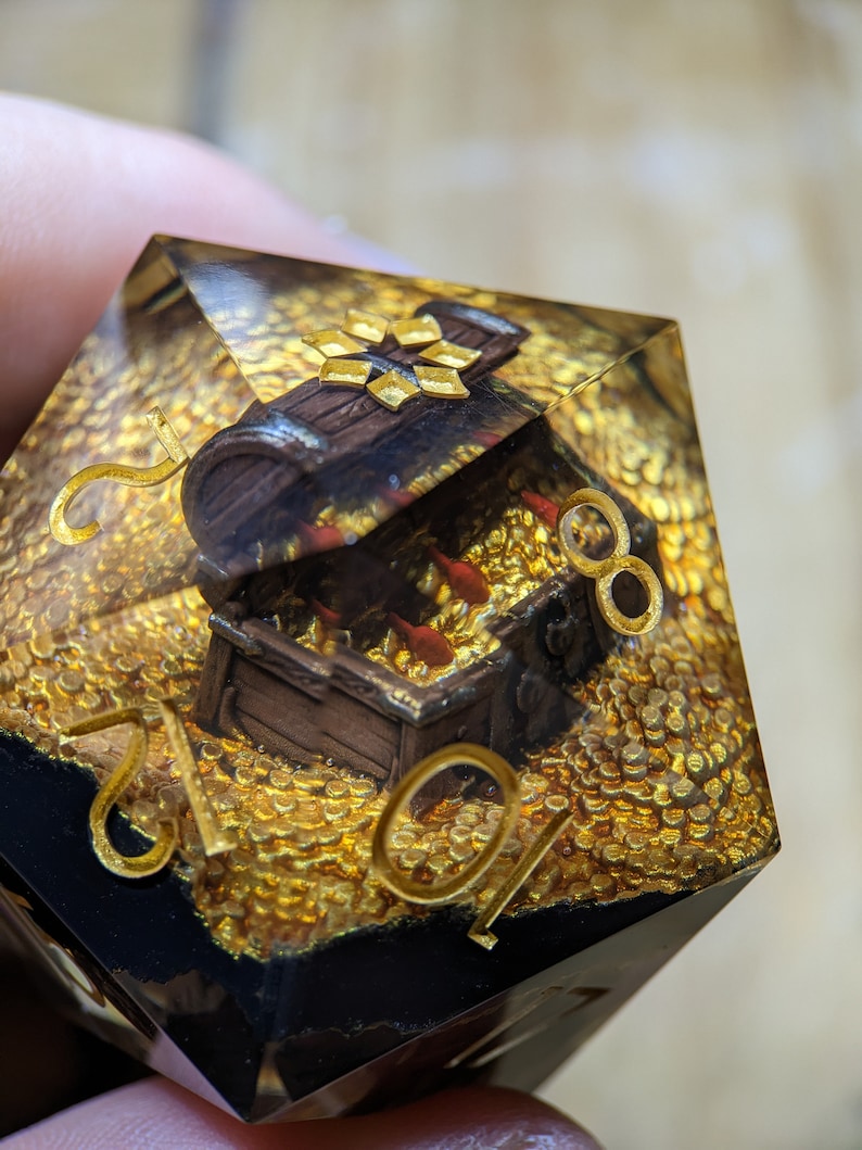 Treasure Mimic D20, 55mm - Etsy