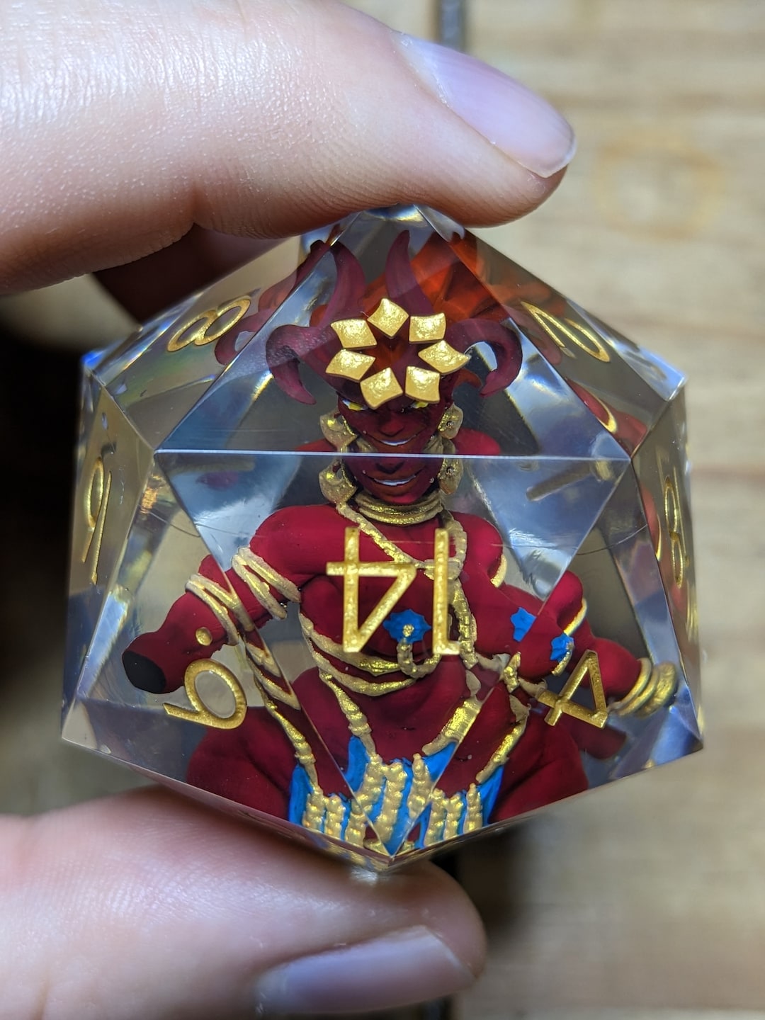 Ruby of the Sea D20, 55mm - Etsy