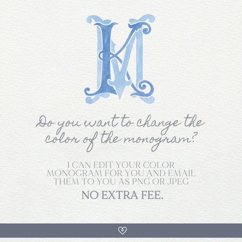 Watercolor Wedding Monogram – KM Initial Crest (digital Download) - Etsy