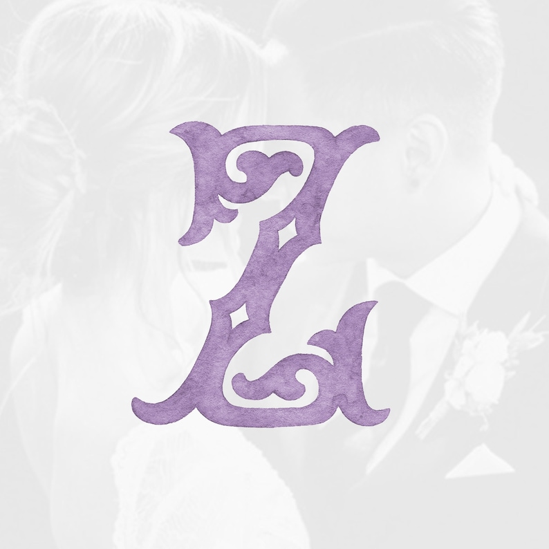 Custom Monogram One Letter, Monogram for Crest Design, Wedding Monogram ...