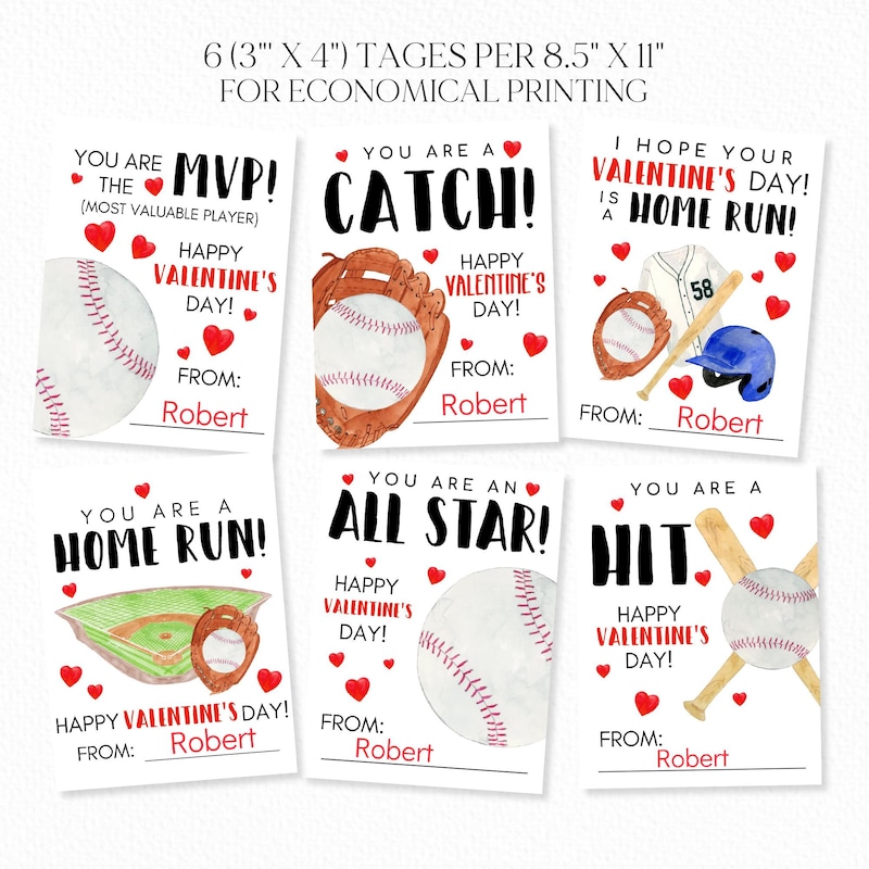 Baseball Valentine - Etsy