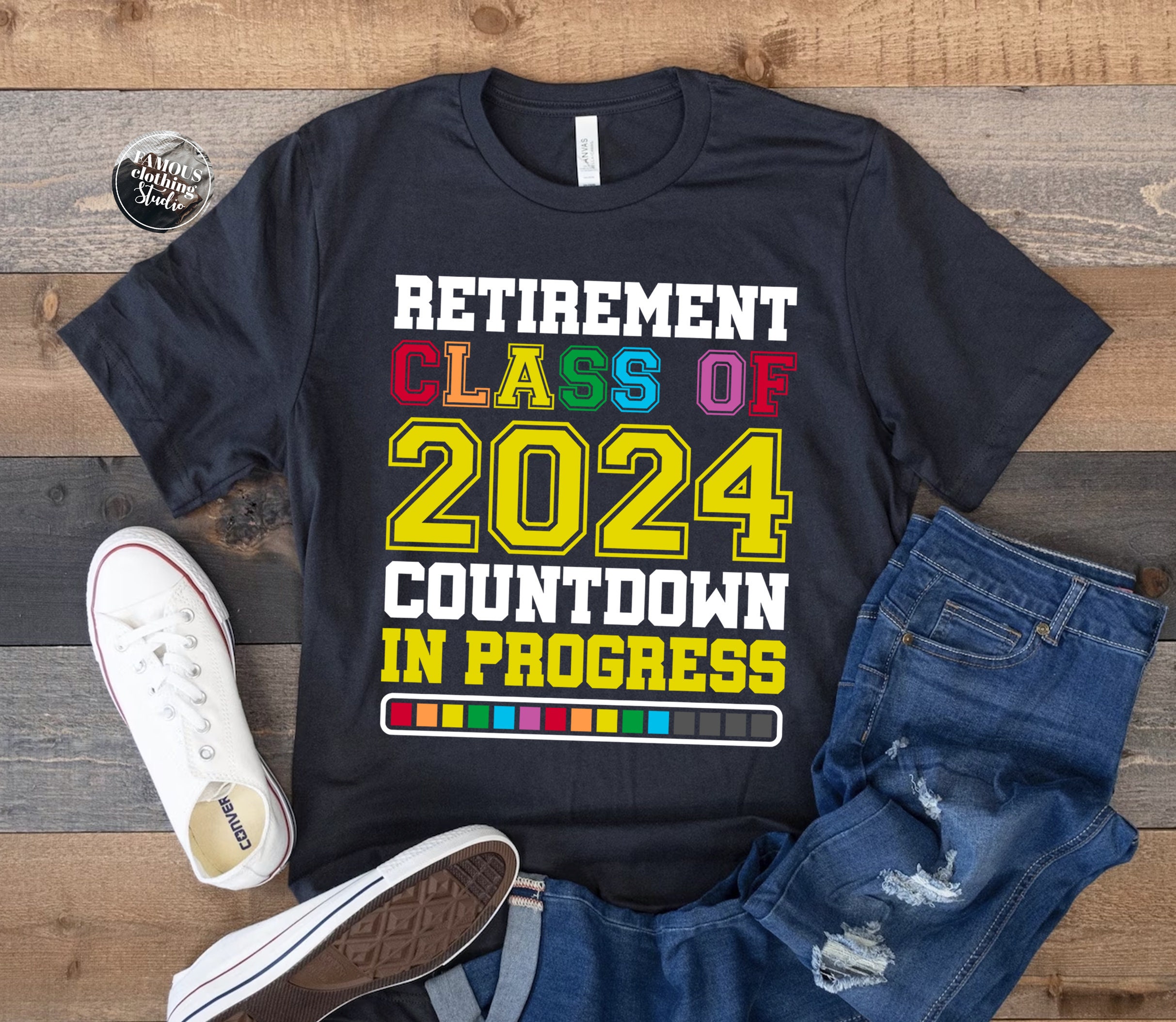 Retirement Class of 2024 Countdown in Progress Shirt, Teacher ...