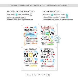 Bubbles Gift Tag, Valentine's Day is Bubbles of Fun Bubbles Tag Kids ...