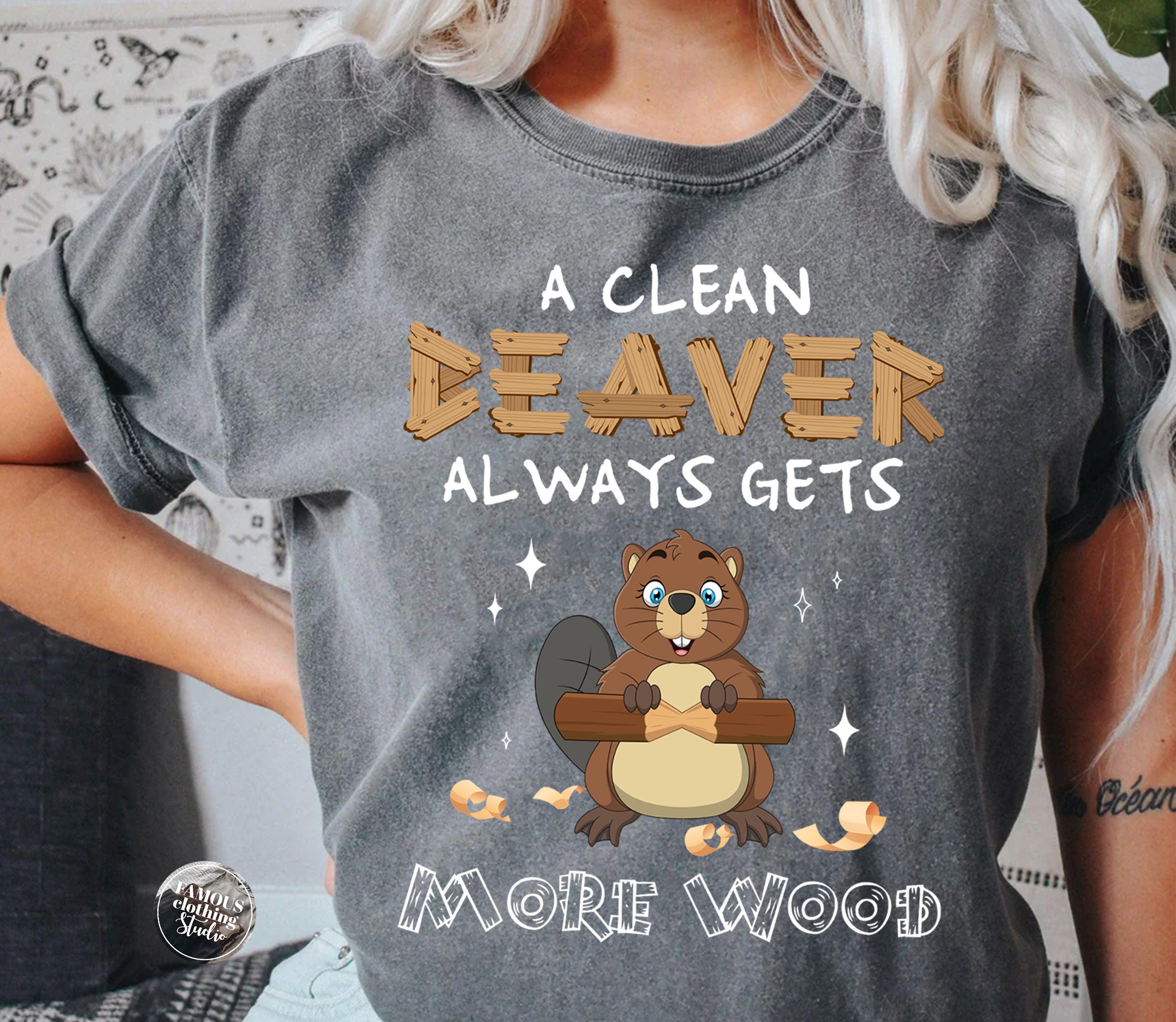 Funny, A Clean Beaver Always Gets More Wood, Joke Sarcastic, Beaver ...