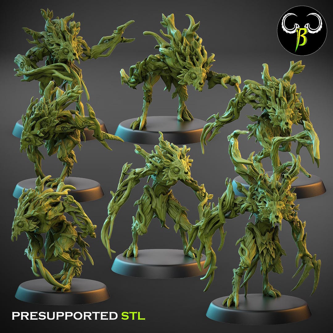 Vine Spirit Claw Squad by Clay Beast Creations | Tabletop RPG Miniature ...