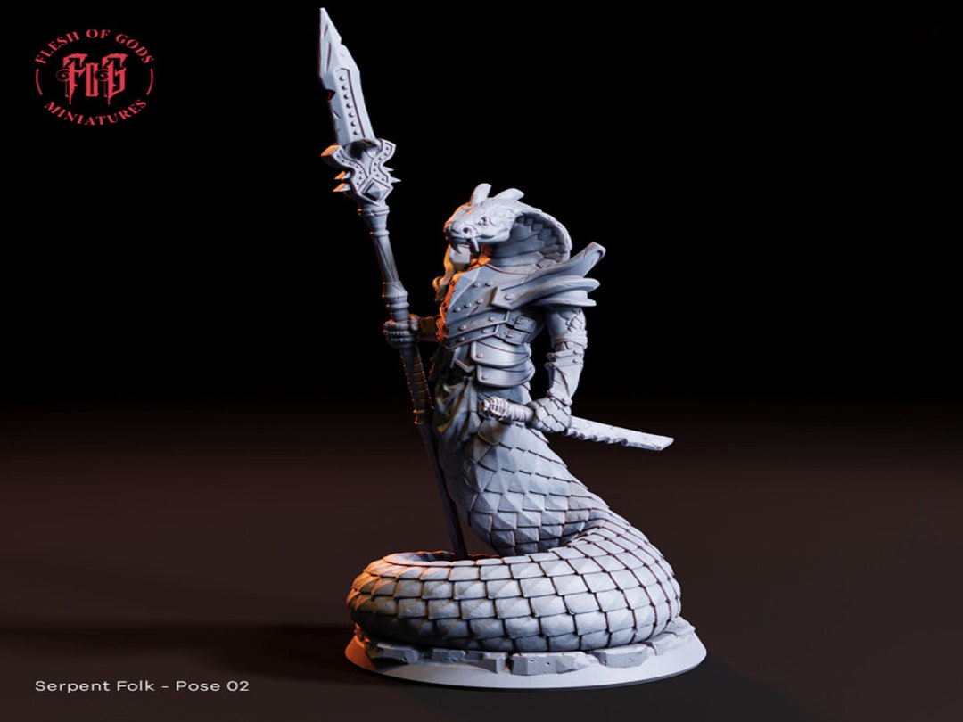 Yuan-ti | Serpent Folk Warriors by Flesh of Gods | D&D | Pathfinder - Etsy