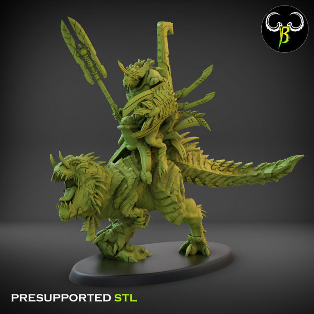 Alpha Carnadon by Clay Beast Creations | Tabletop RPG Miniature Figures ...