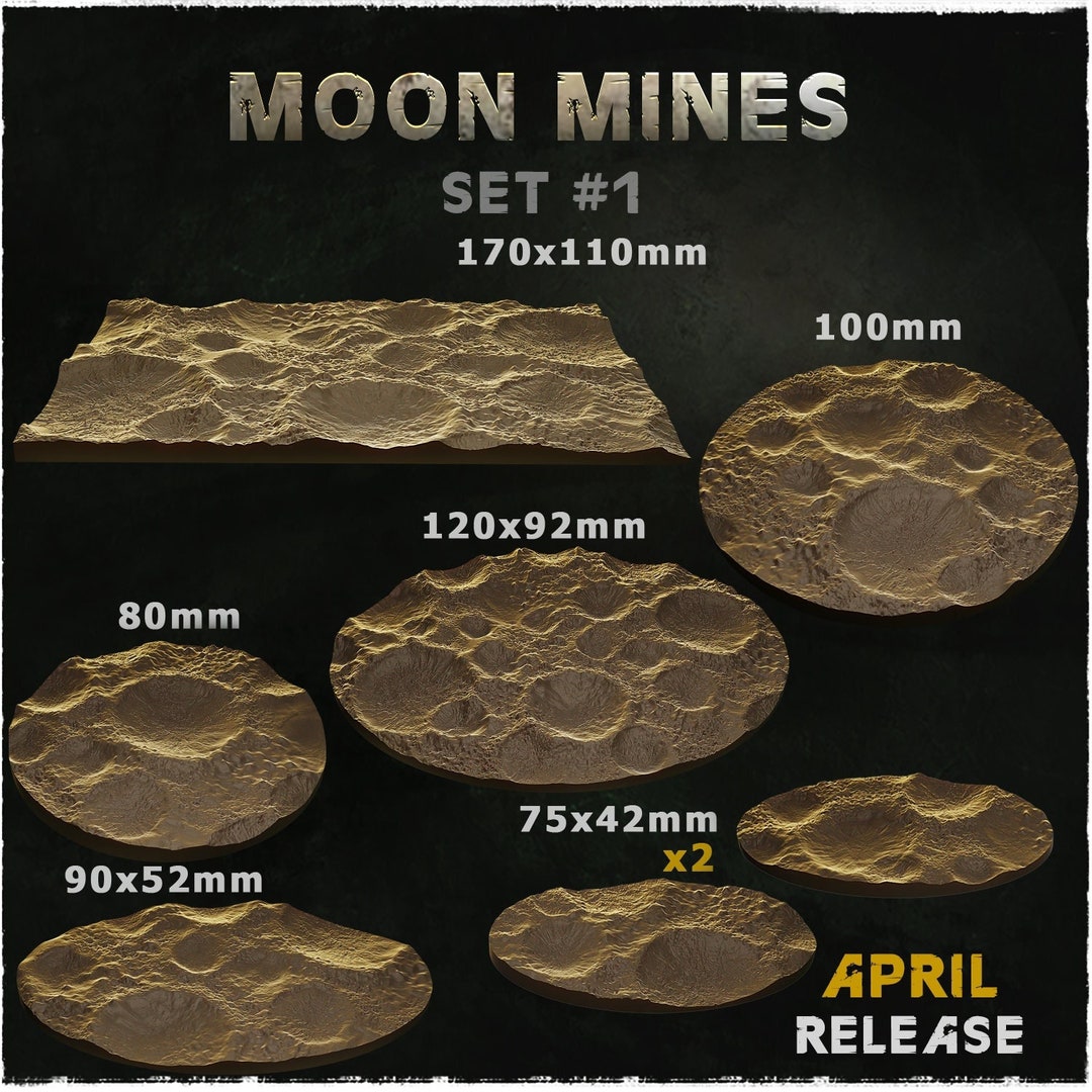 Moon (alien Planet) | Miniature Bases | Zabavka Workshop | Tabletop RPG ...