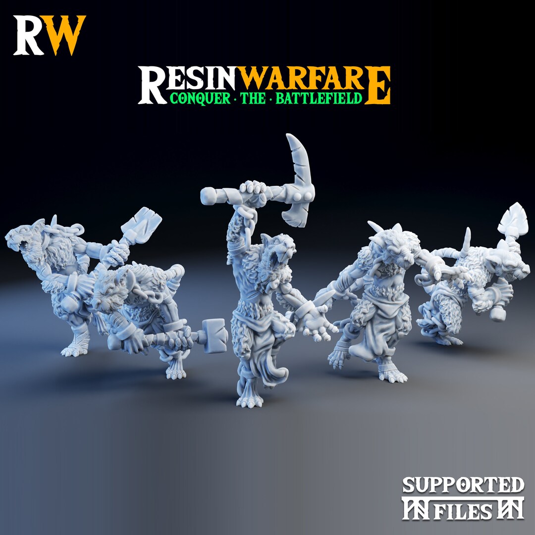 Tunnel Slaves by Resinwarfare | Tabletop RPG Miniature Figures - Etsy