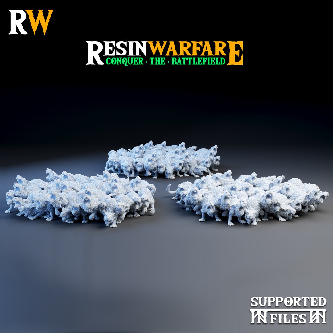 Rat Swarm by Resinwarfare | Tabletop RPG Miniature Figures - Etsy