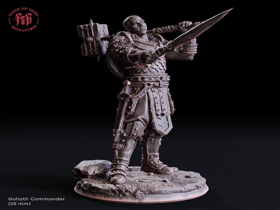 Goliath Barbarian by Flesh of Gods | D&D | Pathfinder - Etsy