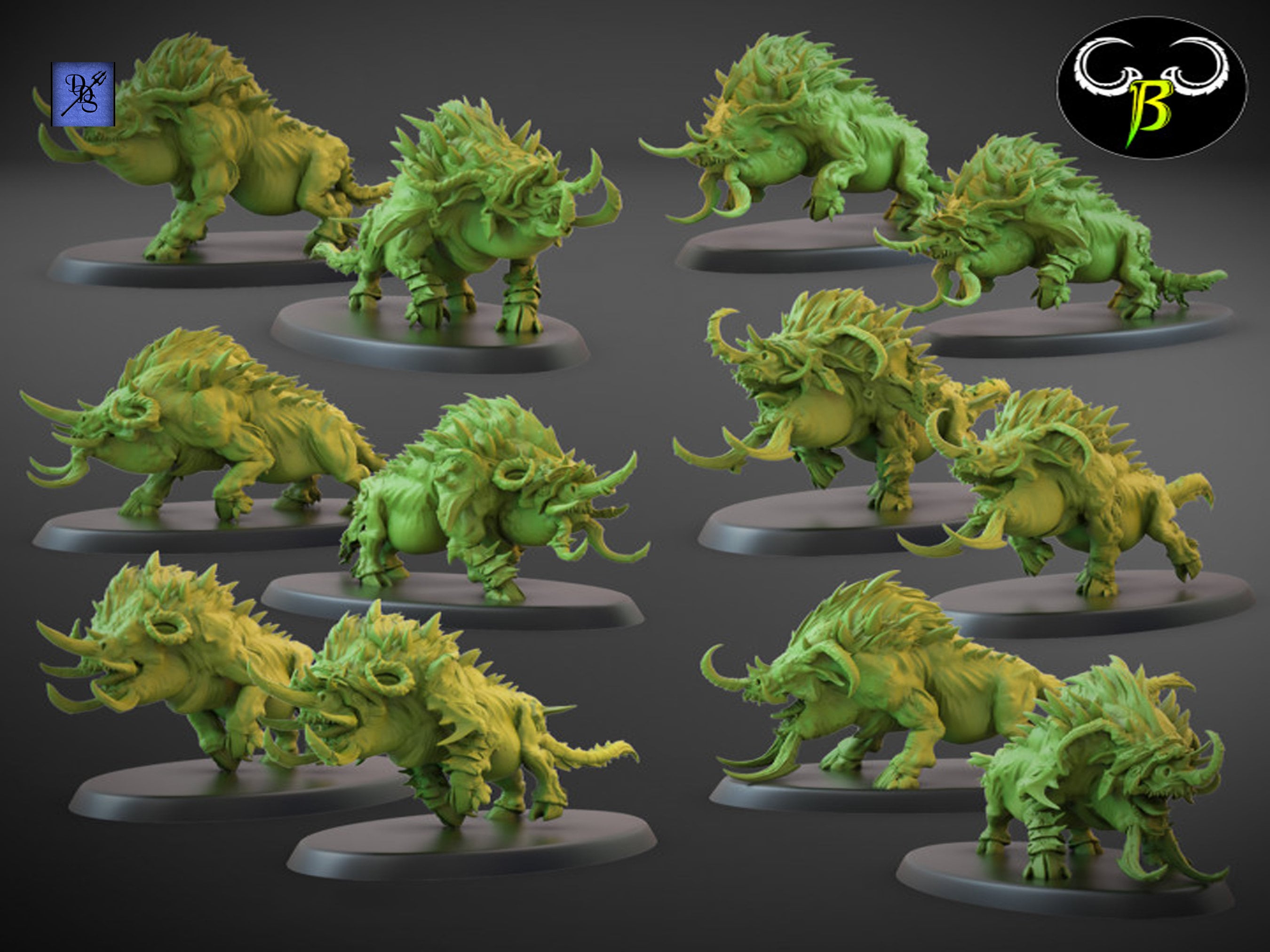 Savage Warboars by Clay Beast Creation - Etsy