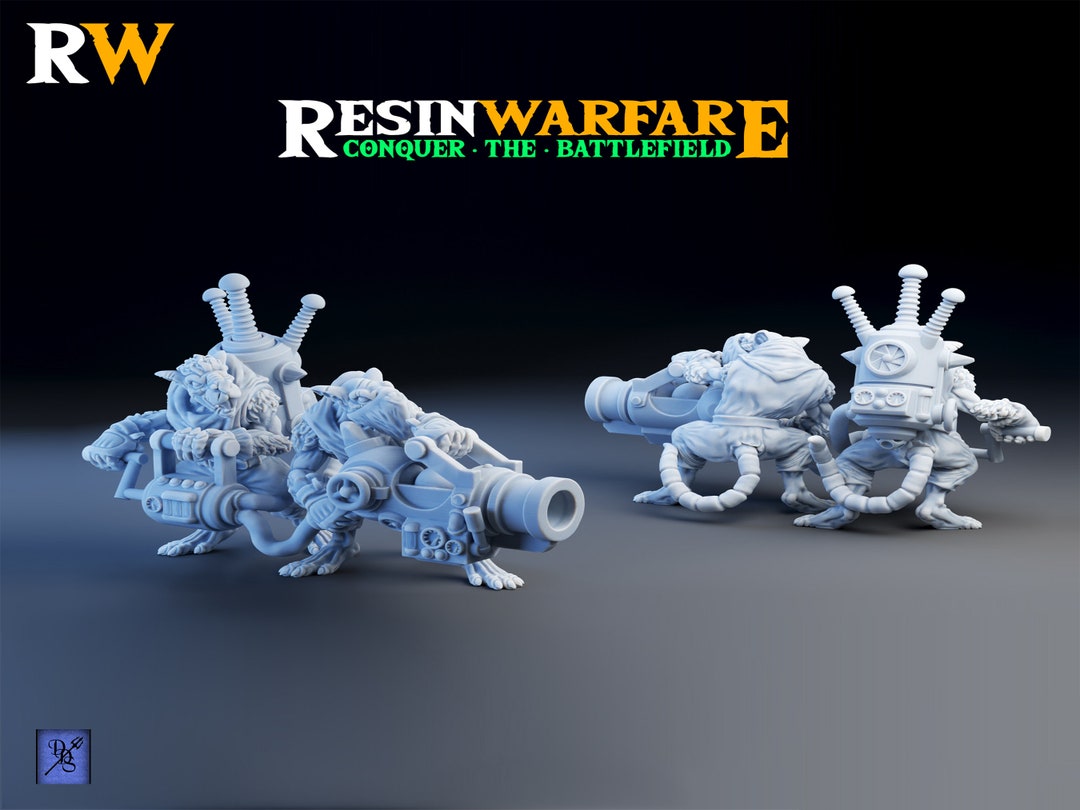 Mortar Team by Resinwarfare | Tabletop RPG Miniature Figures - Etsy
