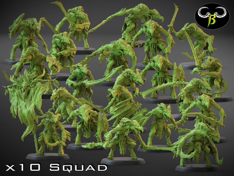 Avian Warriors by Clay Beast Creations | Tabletop RPG Miniature Figures ...