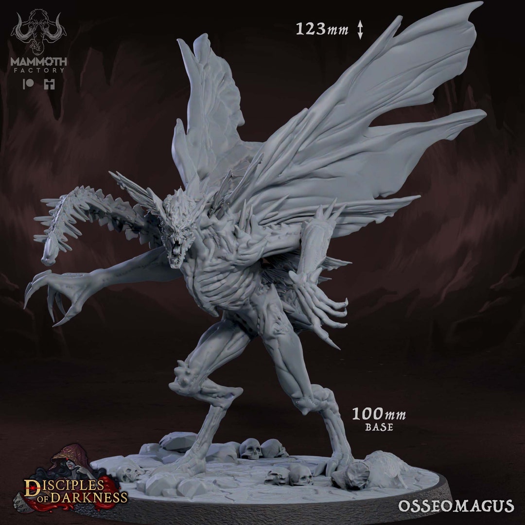Osseomagus, Bone Devil by Mammoth Factory | D&D | Pathfinder - Etsy