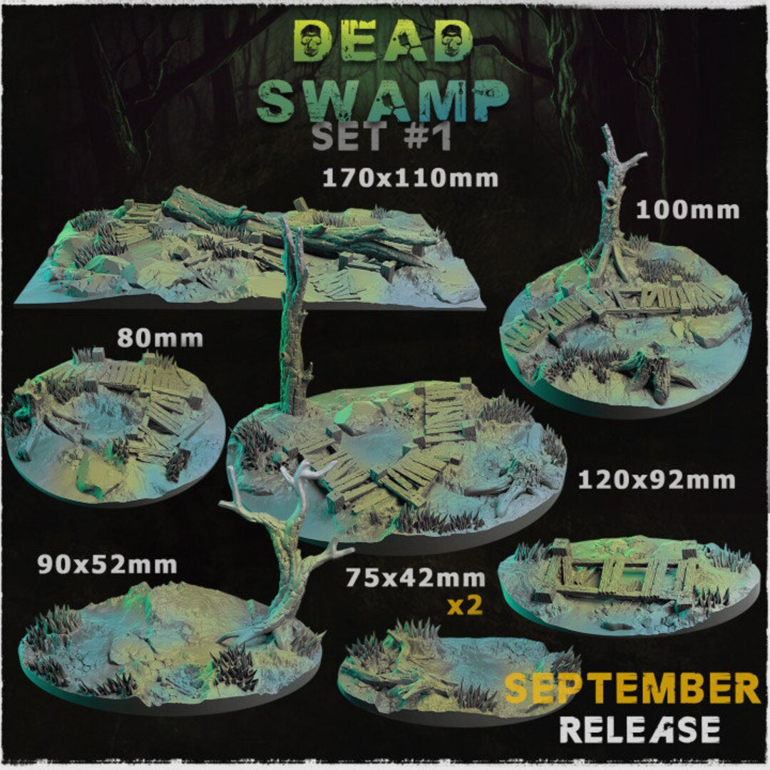 Dead Swamp | Miniature Bases | Zabavka Workshop | Tabletop RPG ...