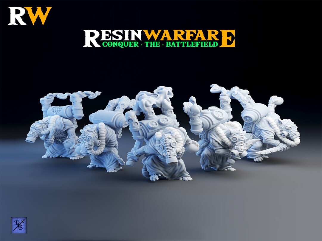 Battle Alchemist by Resinwarfare | Tabletop RPG Miniature Figures - Etsy