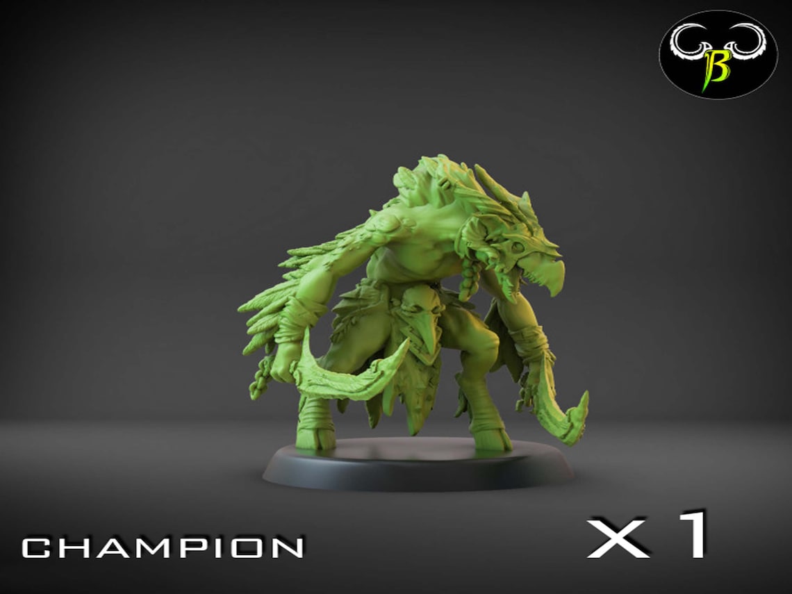 Avian Warriors by Clay Beast Creations | Tabletop RPG Miniature Figures ...