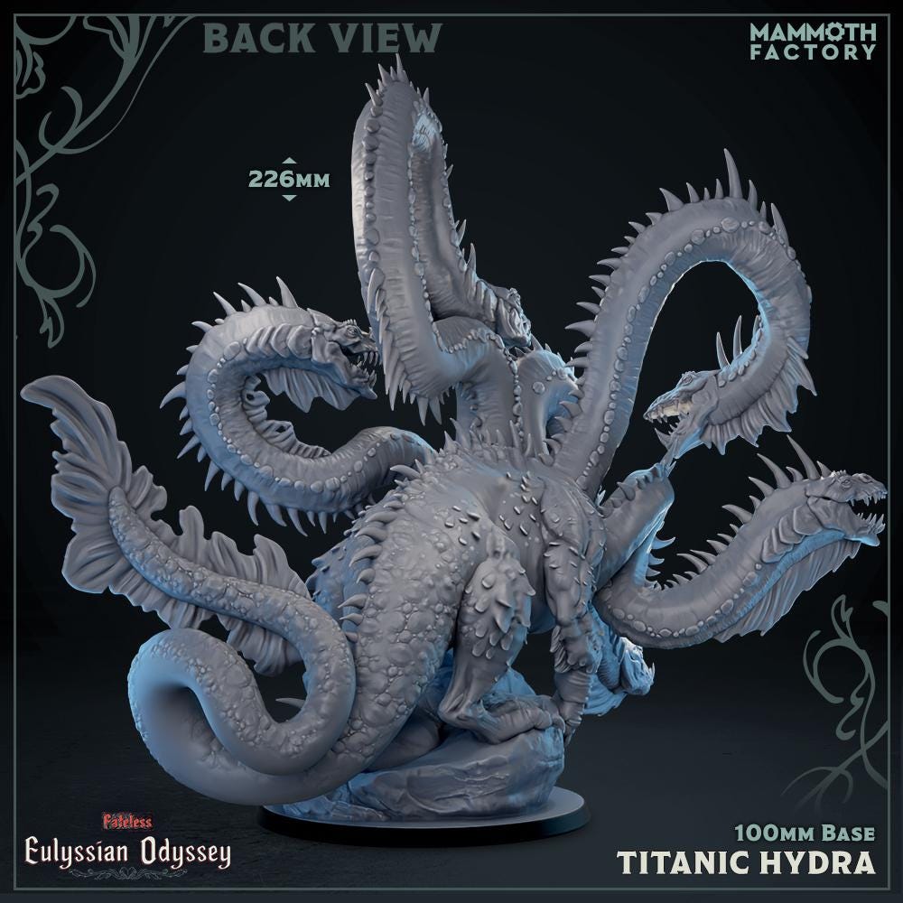 Dungeon and Dragons | Hydra | Titanic Hydra by Mammoth Factory | D&D ...