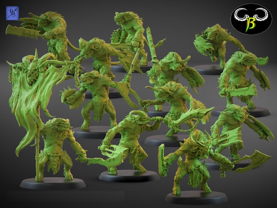 Brutal Raider Shield Squad by Clay Beast Creations - Etsy