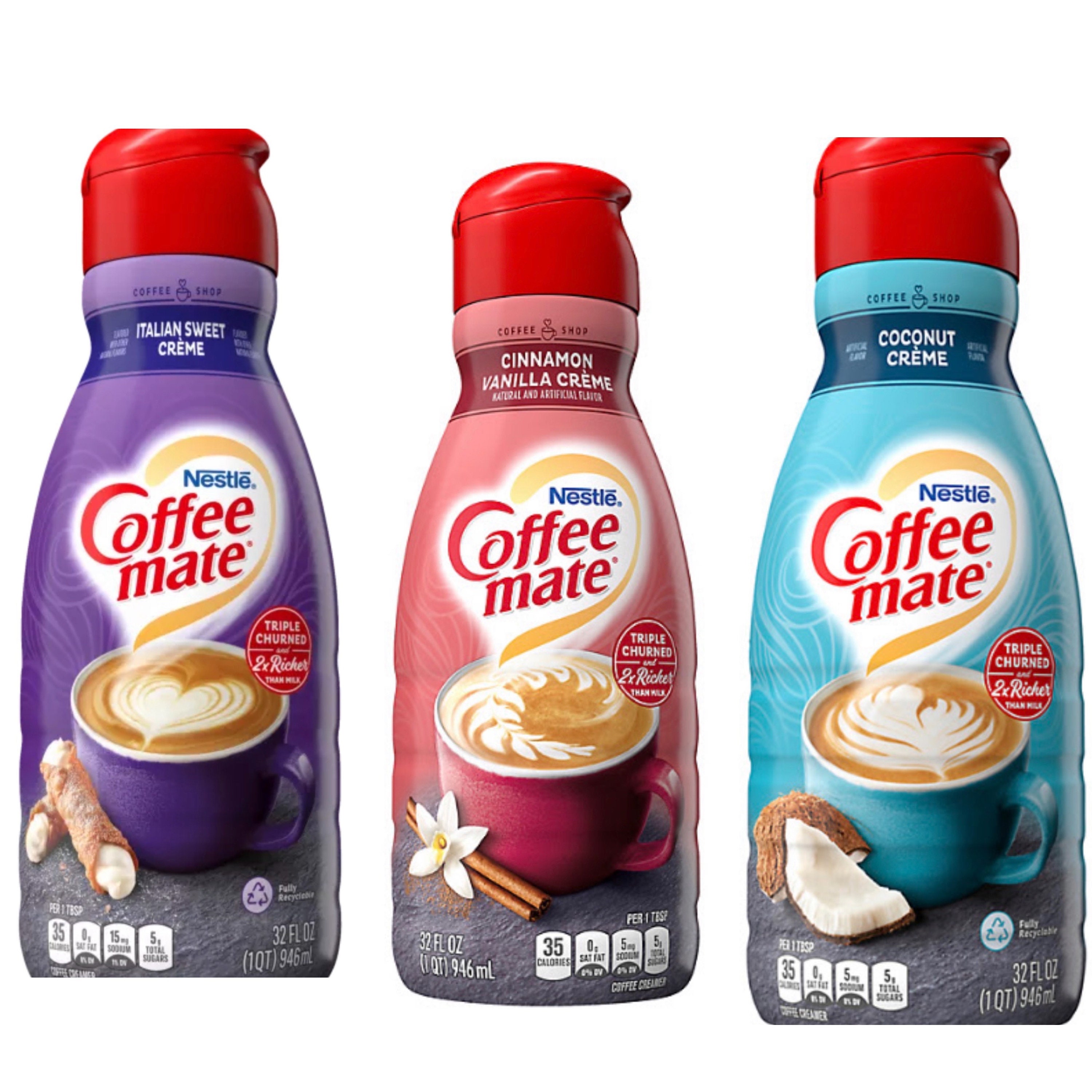 Coffee Mate Coffee Creamer Choose Your Flavors 2 X 32oz Bottles ...