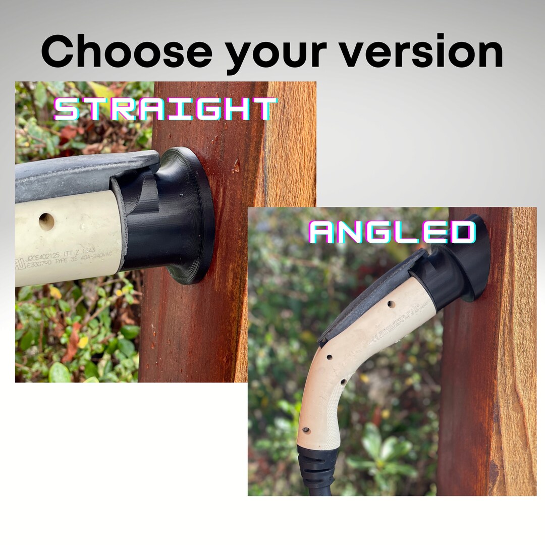 EV Charging Plug Holder / Dock / Hanger for J1772 Plugs Simple and ...