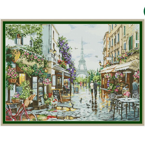 Paris Cross Stitch - Etsy