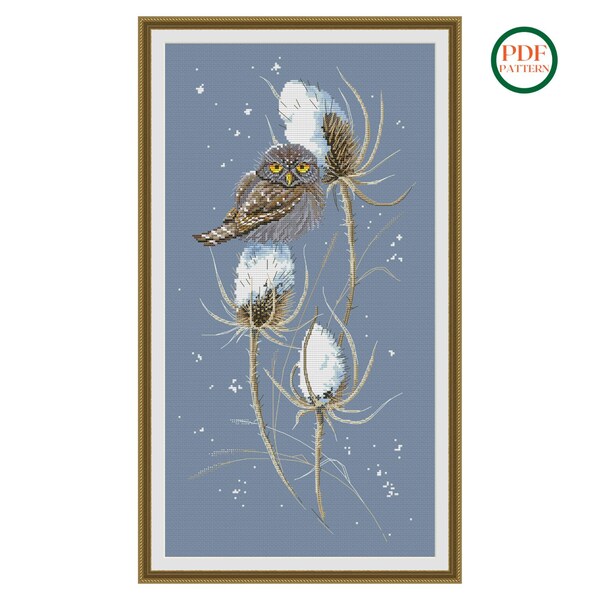 Cross Stitch Owl - Etsy