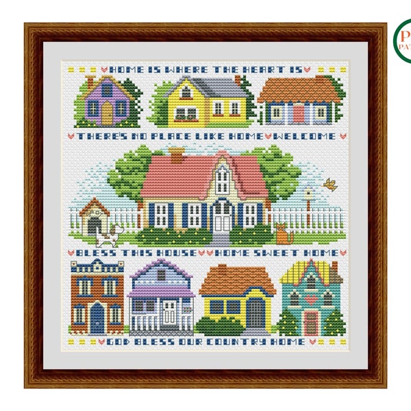 Welcome Home Cross Stitch Pattern - Etsy