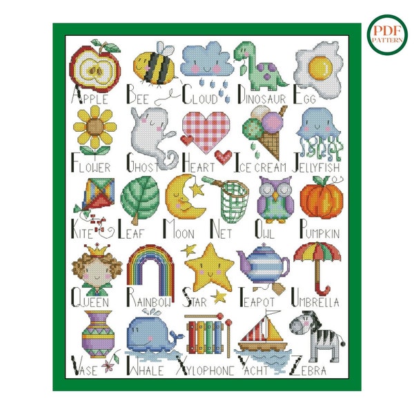 Alphabet Sampler - Etsy