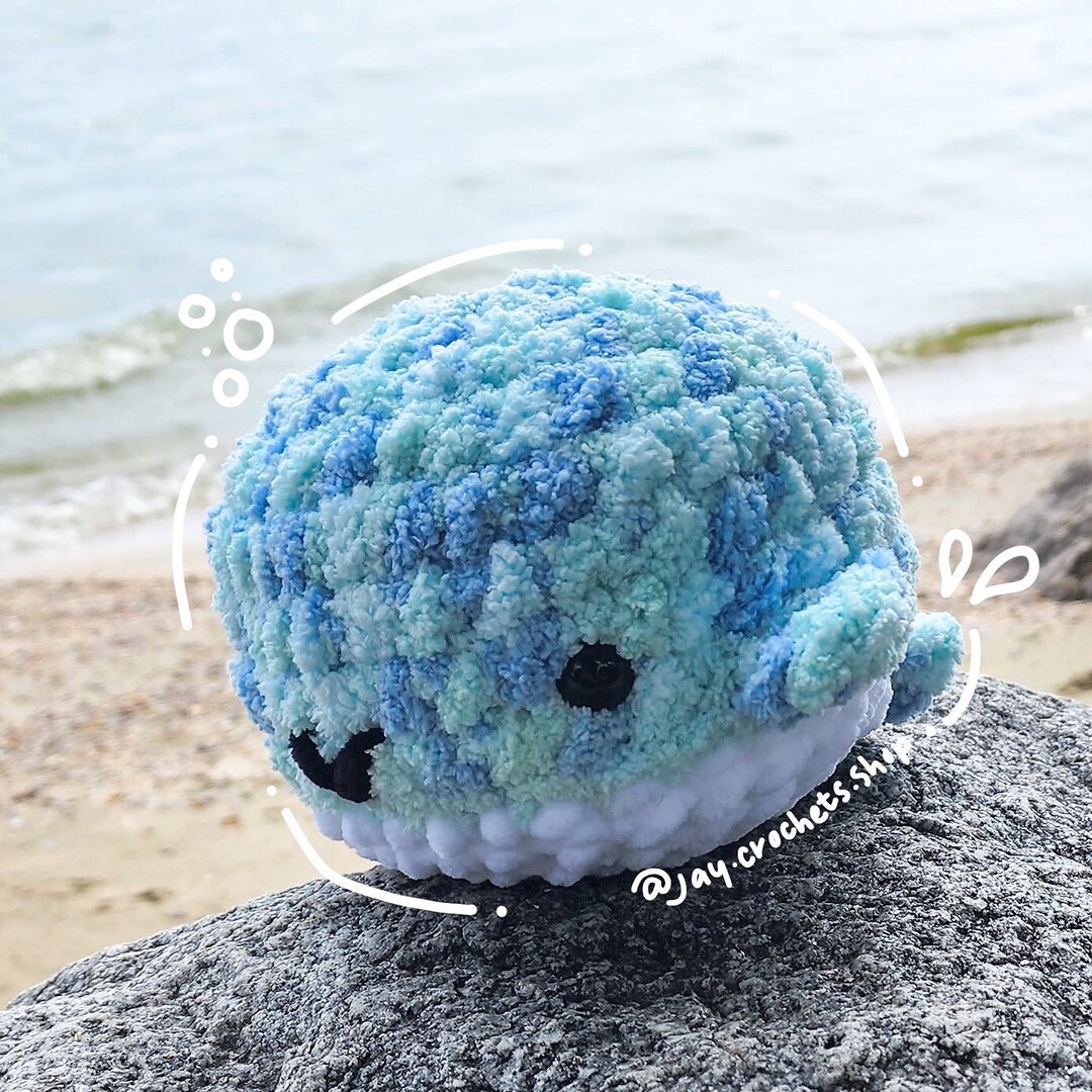Fuzzy Whale Crochet Amigurumi - Etsy
